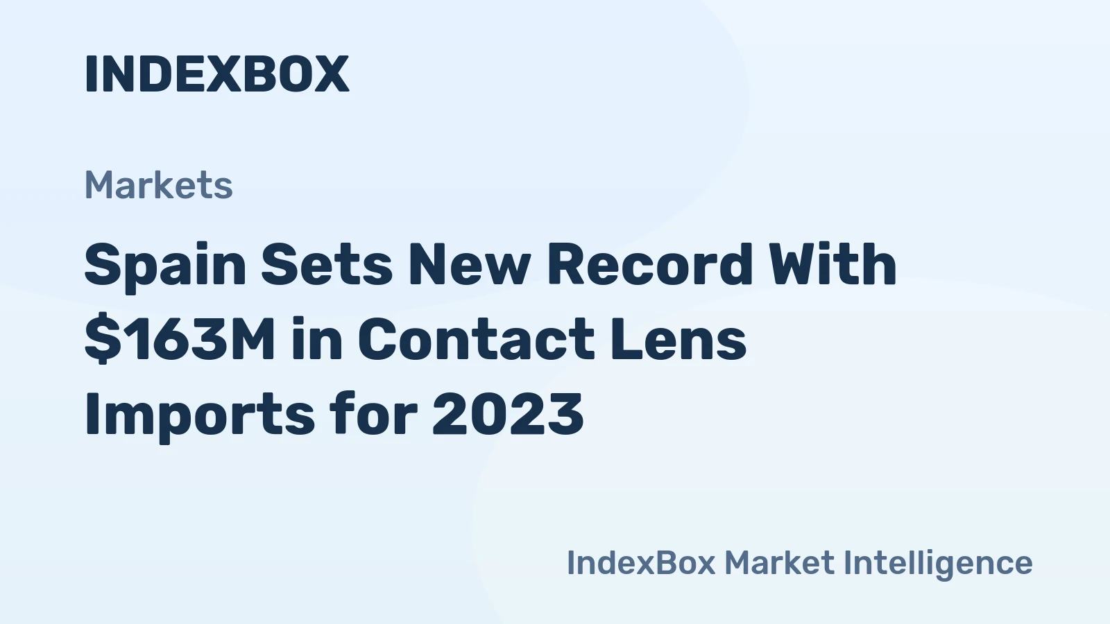 Spain Sets New Record With $163M in Contact Lens Imports for 2023