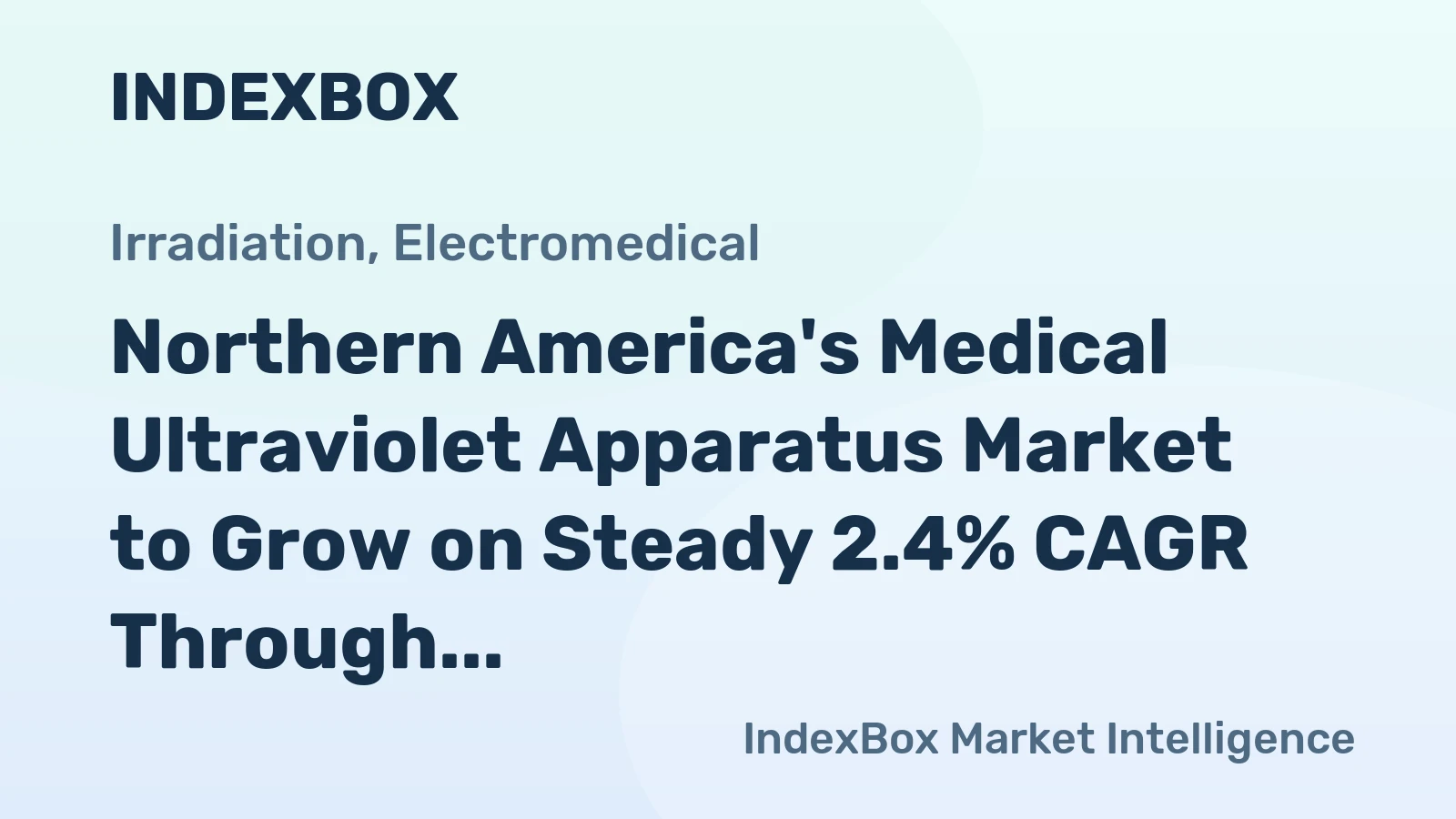 Northern America's Medical Ultraviolet Apparatus Market to Grow on Steady 2.4% CAGR Through 2035