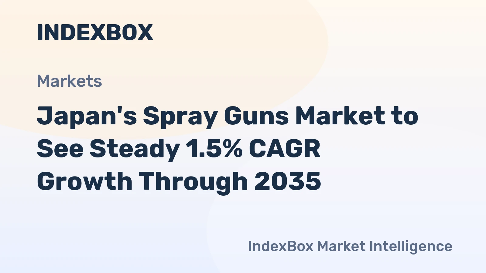 Japan's Spray Guns Market to See Steady 1.5% CAGR Growth Through 2035