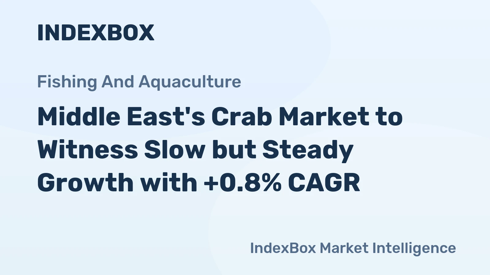 Middle East's Crab Market to Witness Slow but Steady Growth with +0.8% CAGR