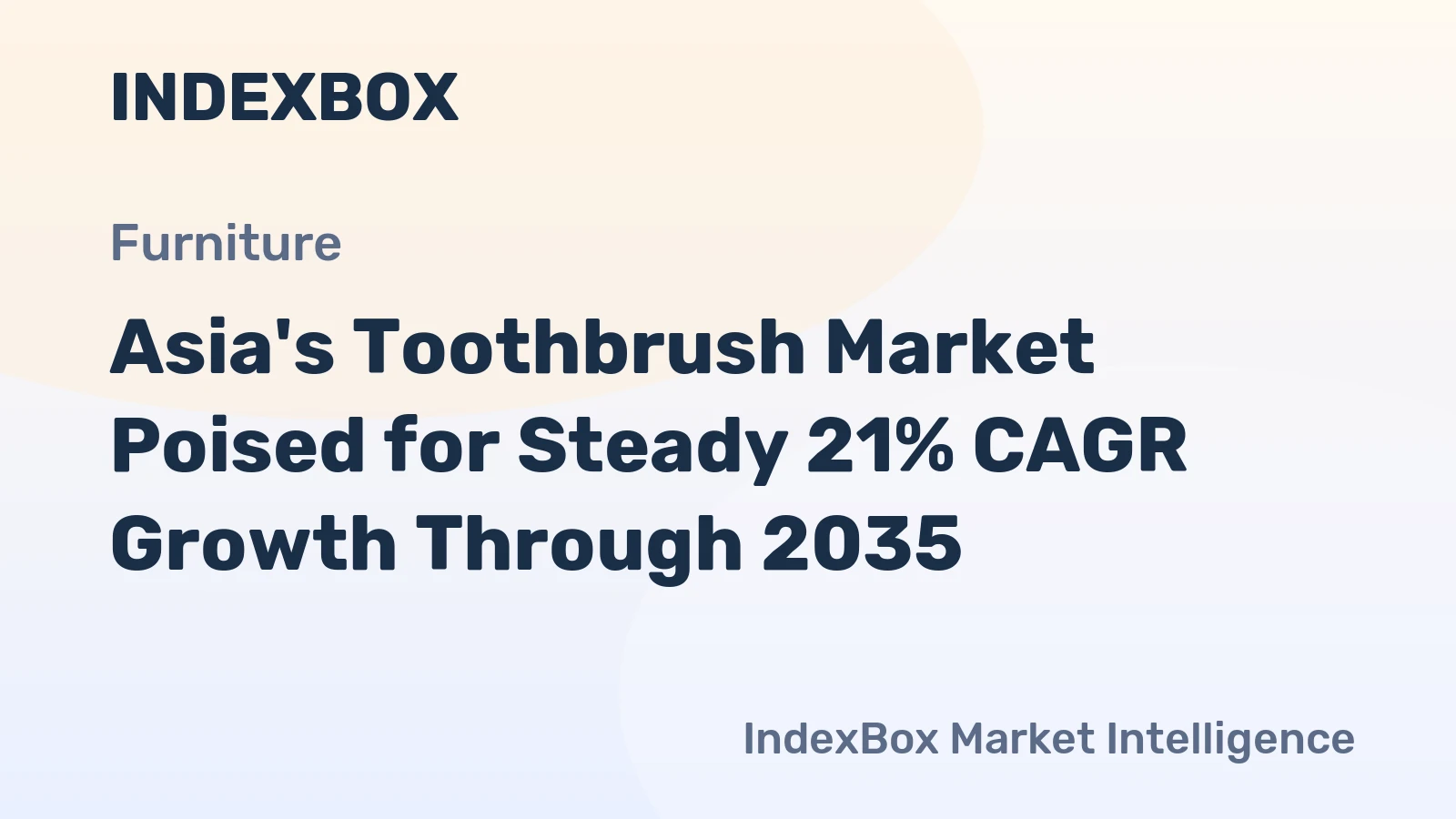Asia's Toothbrush Market Poised for Steady 21% CAGR Growth Through 2035