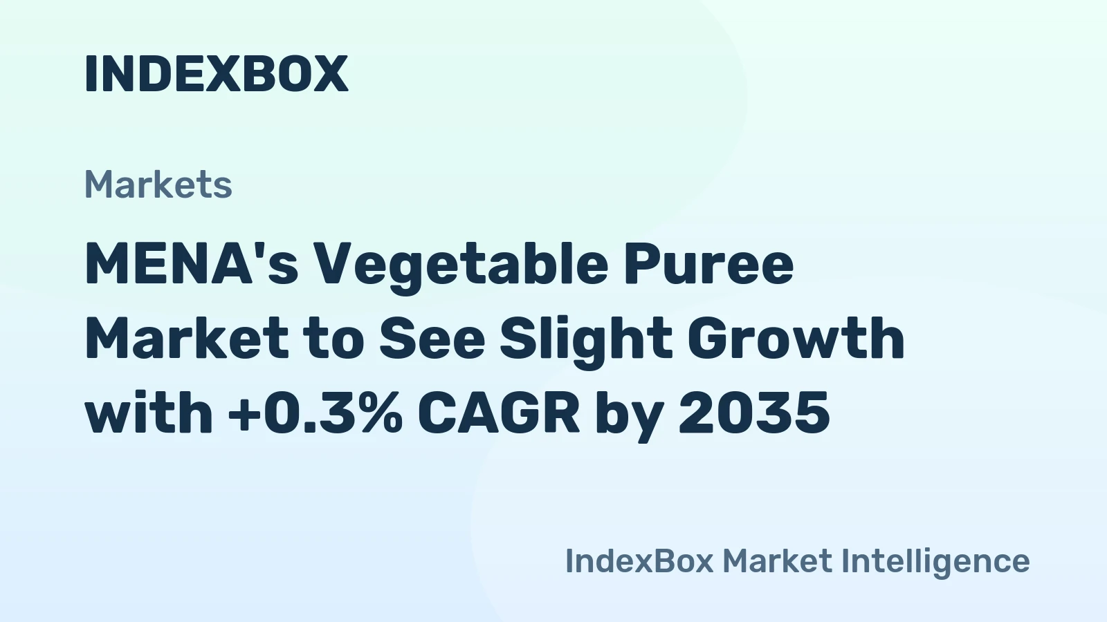 MENA's Vegetable Puree Market to See Slight Growth with +0.3% CAGR by 2035