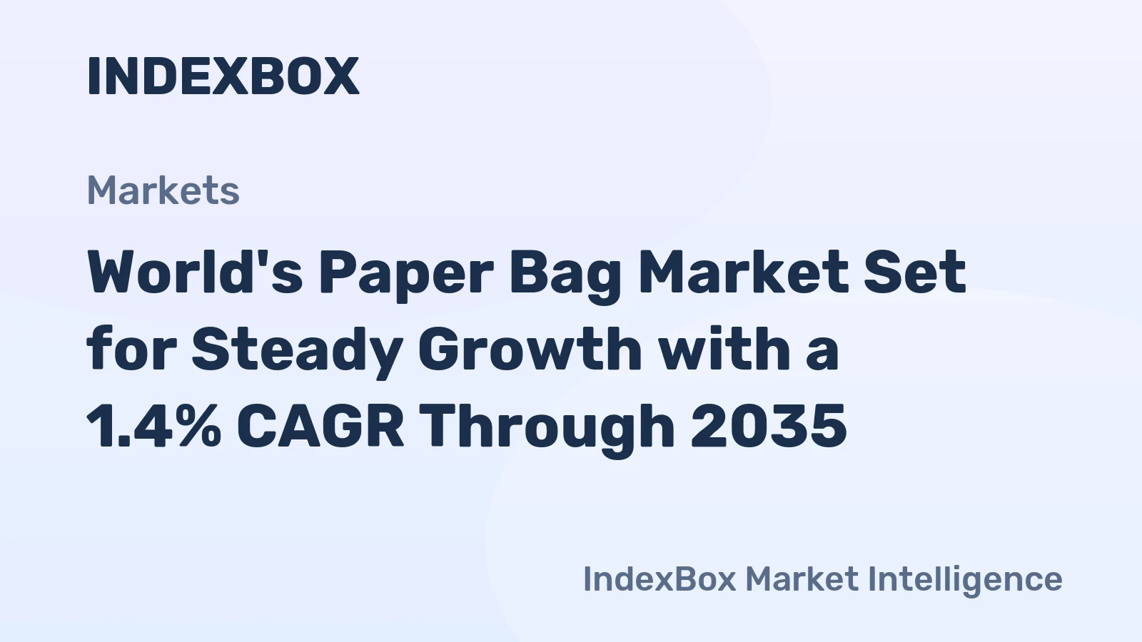 World's Paper Bag Market Set for Steady Growth with a 1.4% CAGR Through 2035