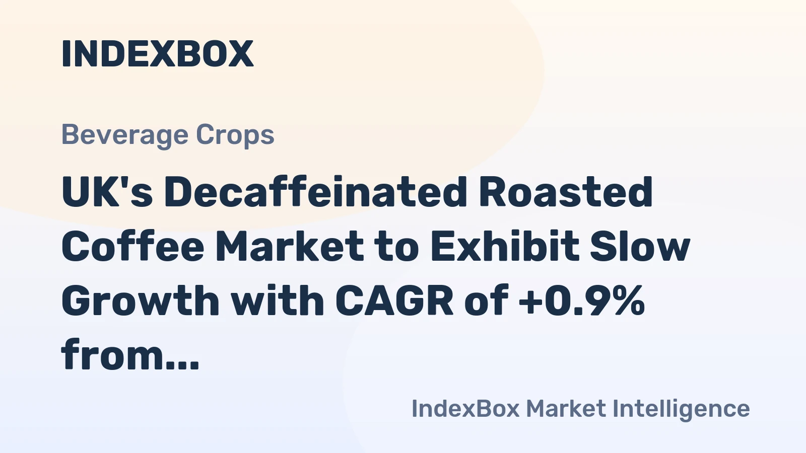 UK's Decaffeinated Roasted Coffee Market to Exhibit Slow Growth with CAGR of +0.9% from 2024 to 2035