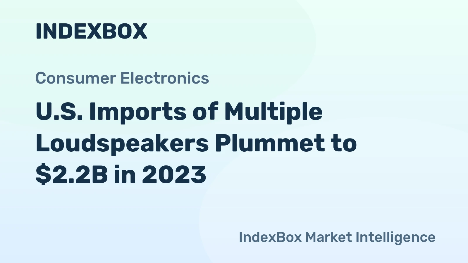 U.S. Imports of Multiple Loudspeakers Plummet to $2.2B in 2023