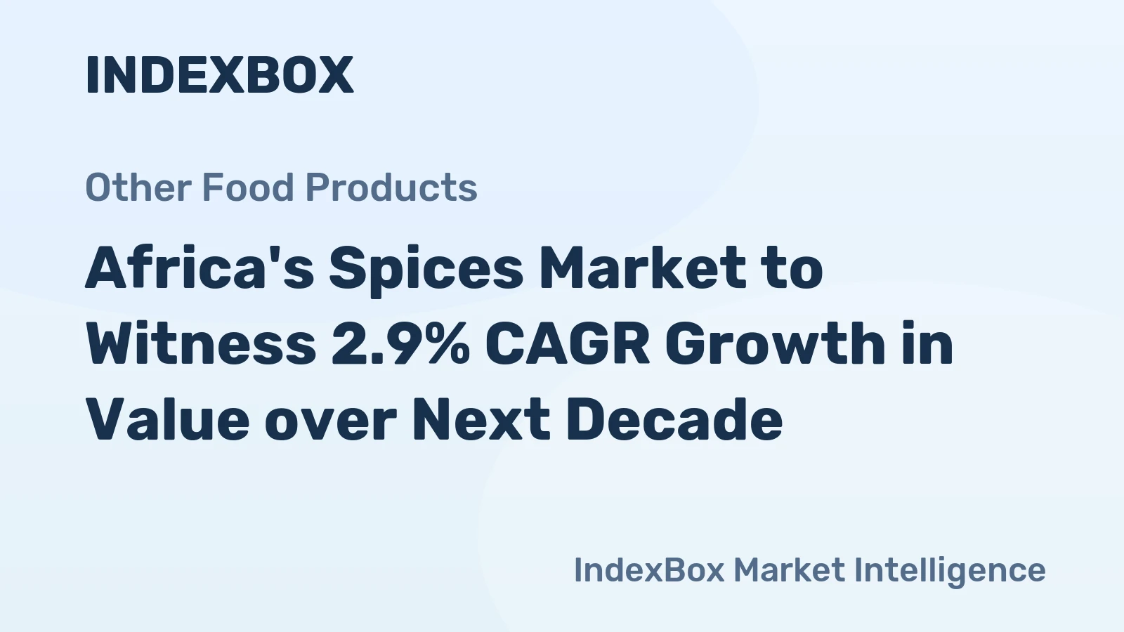 Africa's Spices Market to Witness 2.9% CAGR Growth in Value over Next Decade