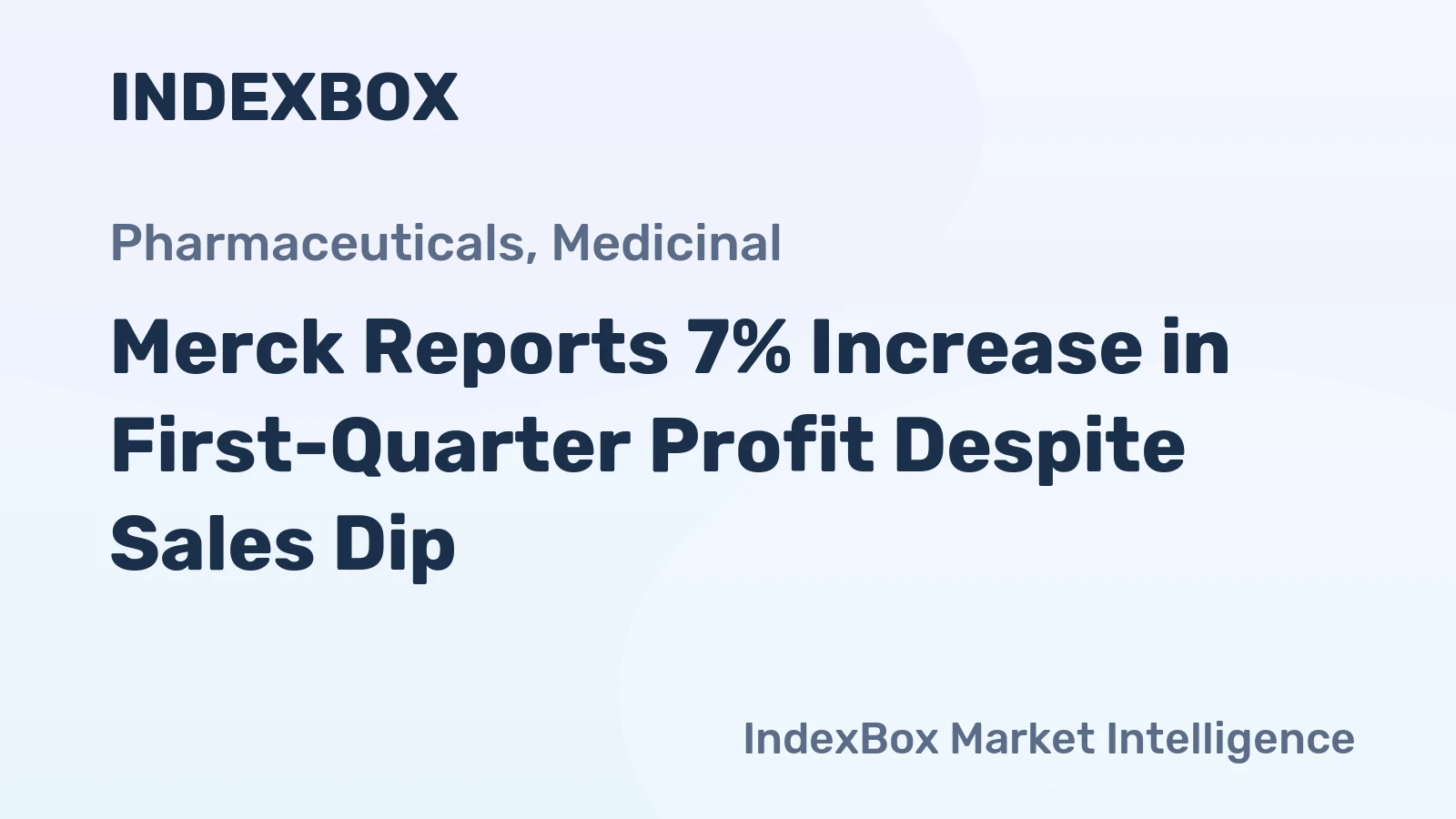 Merck Reports 7% Increase in First-Quarter Profit Despite Sales Dip