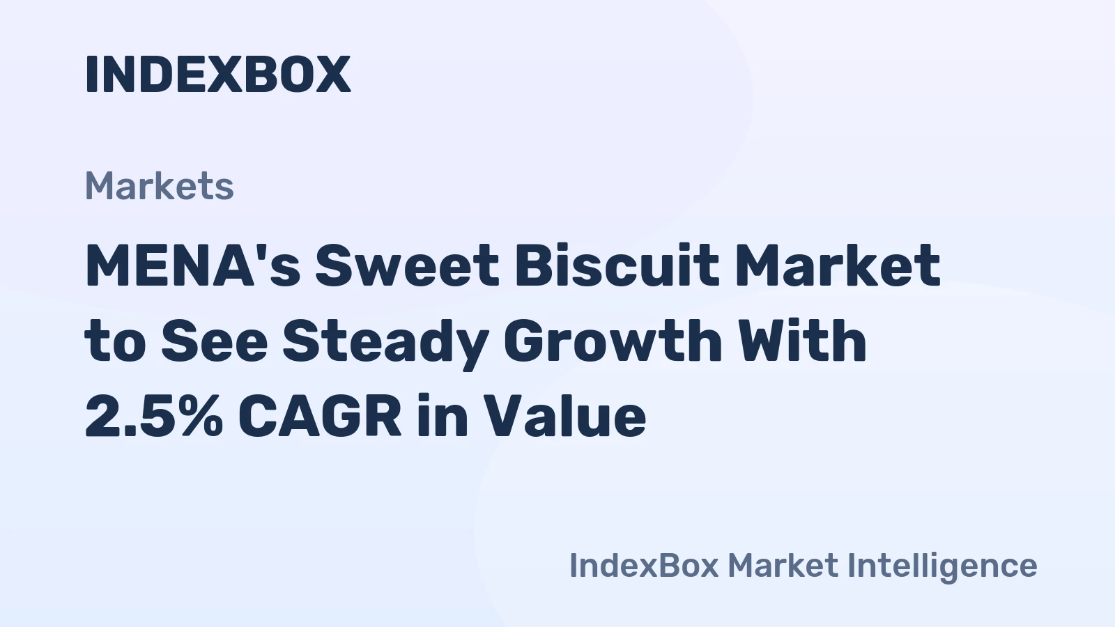 MENA's Sweet Biscuit Market to See Steady Growth With 2.5% CAGR in Value
