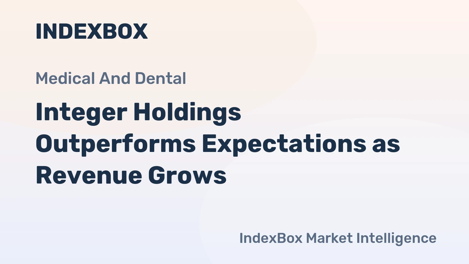 Integer Holdings Outperforms Expectations as Revenue Grows