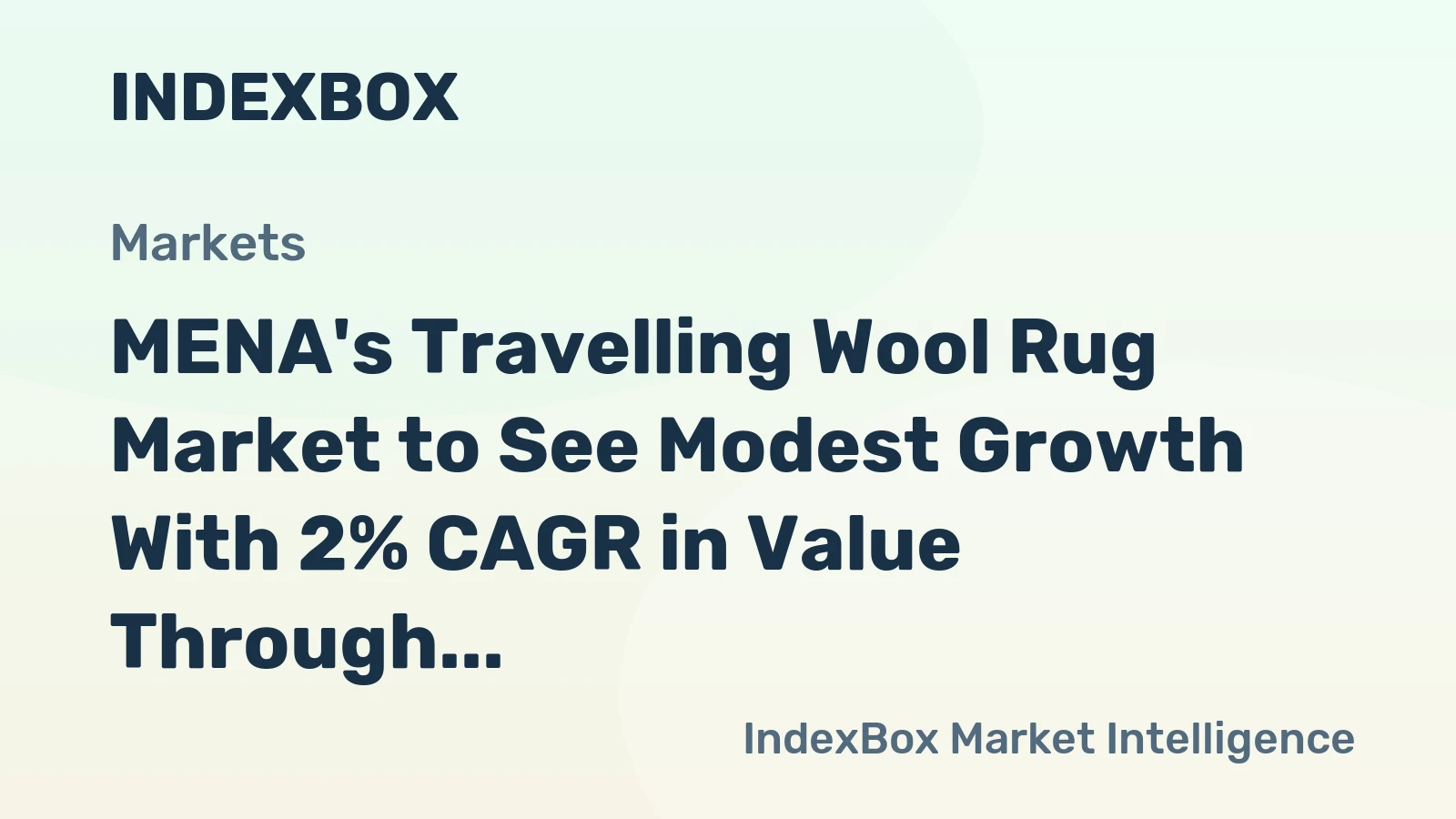 MENA's Travelling Wool Rug Market to See Modest Growth With 2% CAGR in Value Through 2035