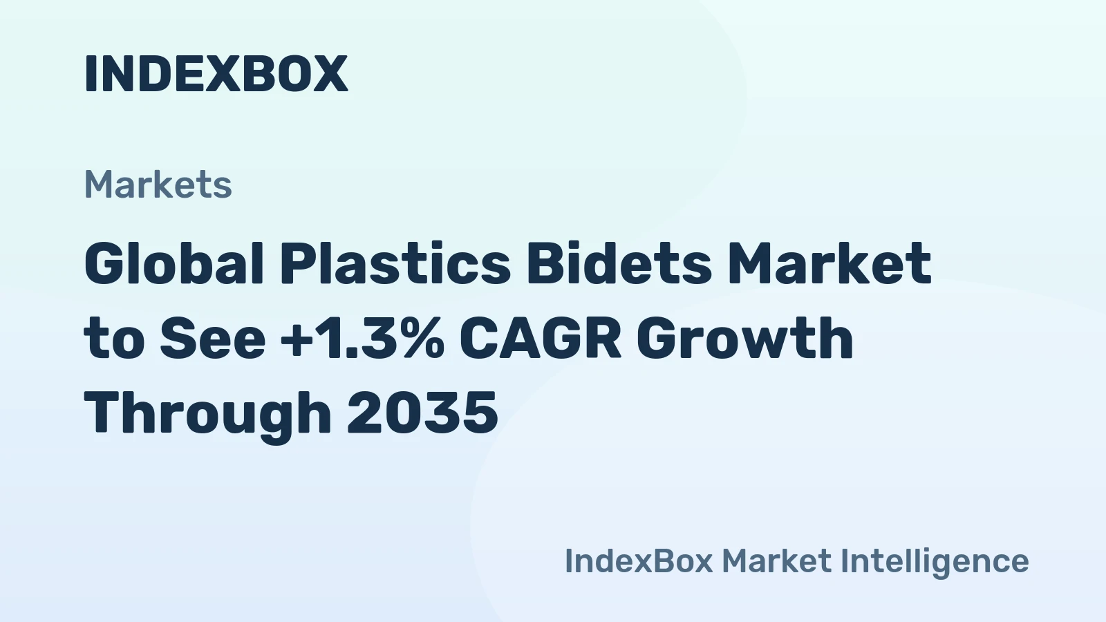 Global Plastics Bidets Market to See +1.3% CAGR Growth Through 2035
