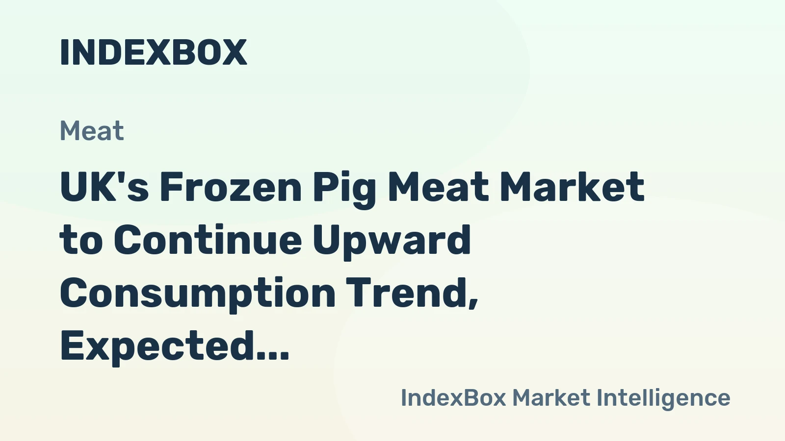 UK's Frozen Pig Meat Market to Continue Upward Consumption Trend, Expected to Reach 113K tons by 2035 with Market Value of $291M
