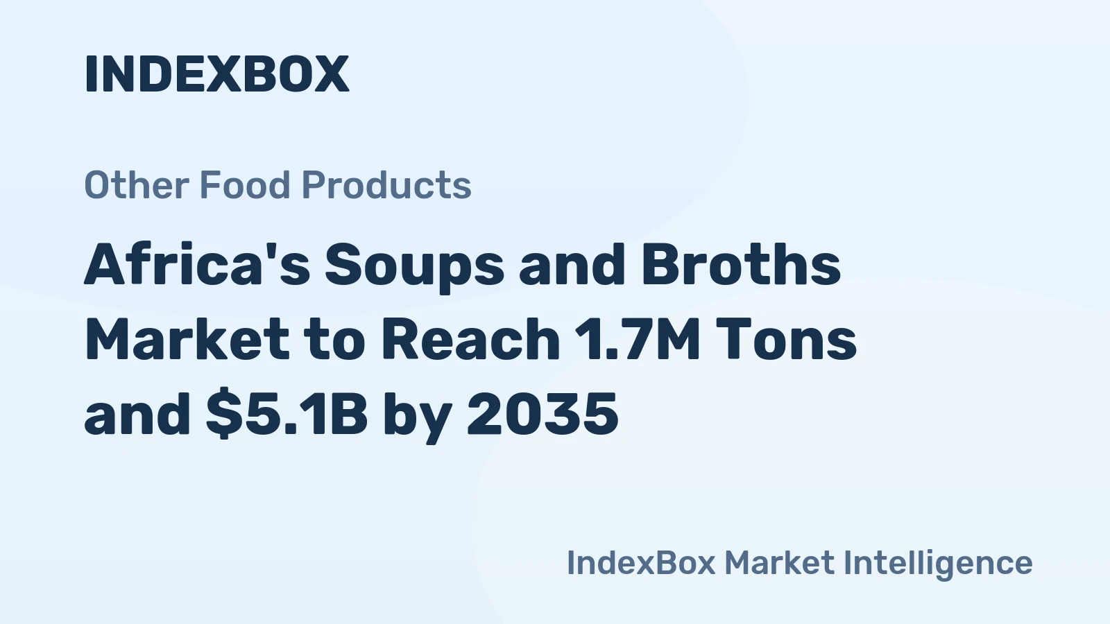 Africa's Soups and Broths Market to Reach 1.7M Tons and $5.1B by 2035
