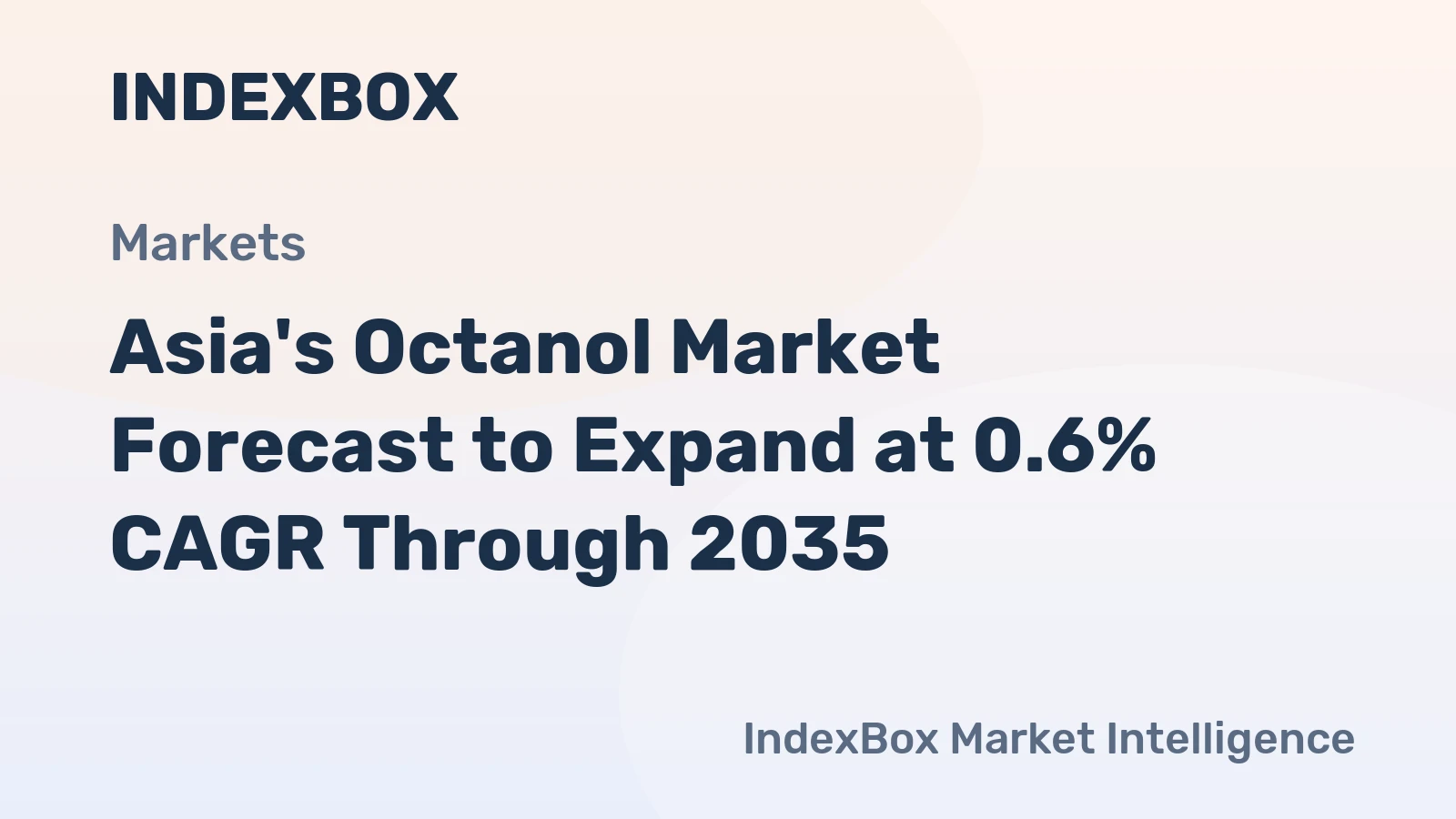 Asia's Octanol Market Forecast to Expand at 0.6% CAGR Through 2035