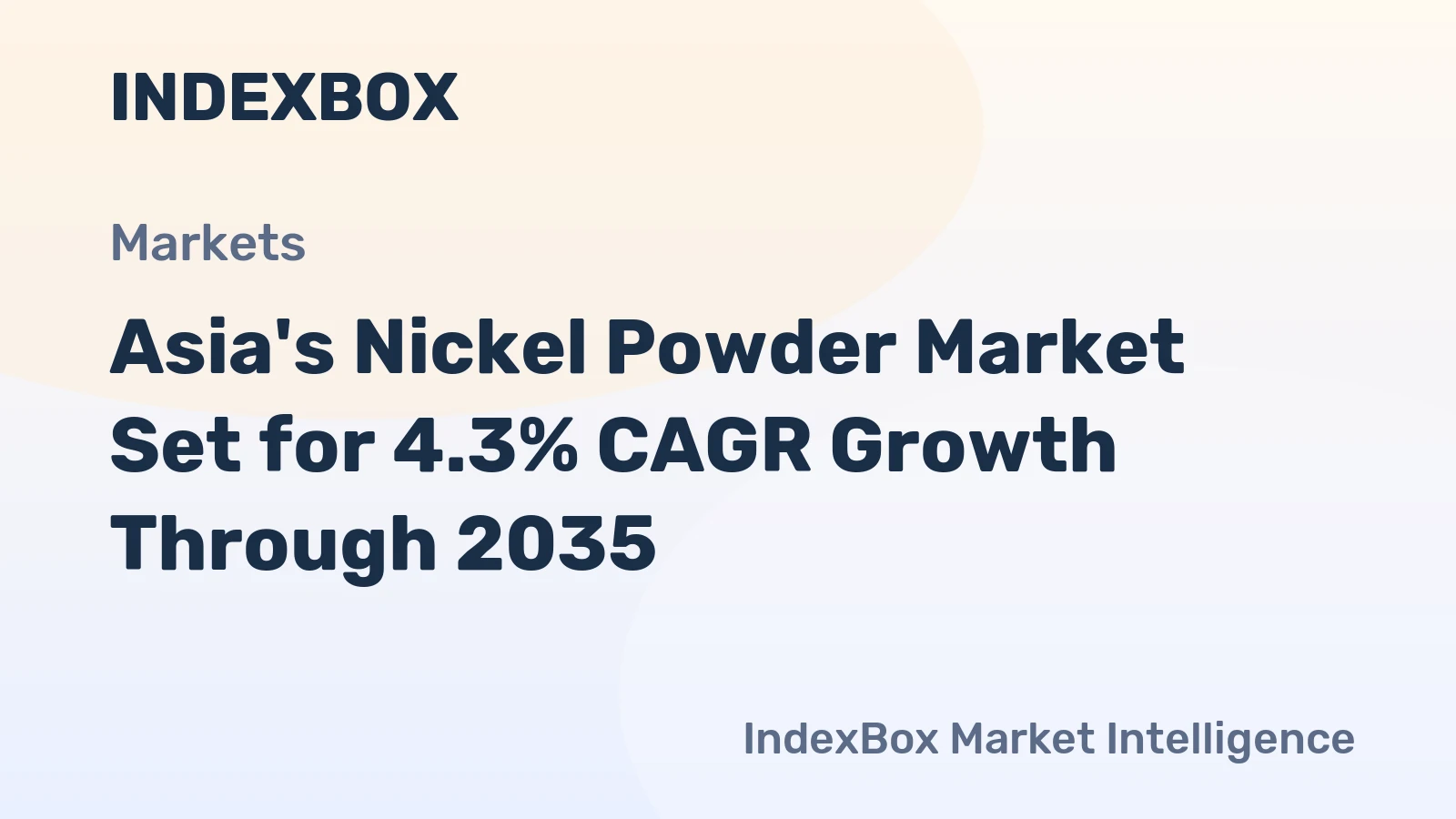 Asia's Nickel Powder Market Set for 4.3% CAGR Growth Through 2035