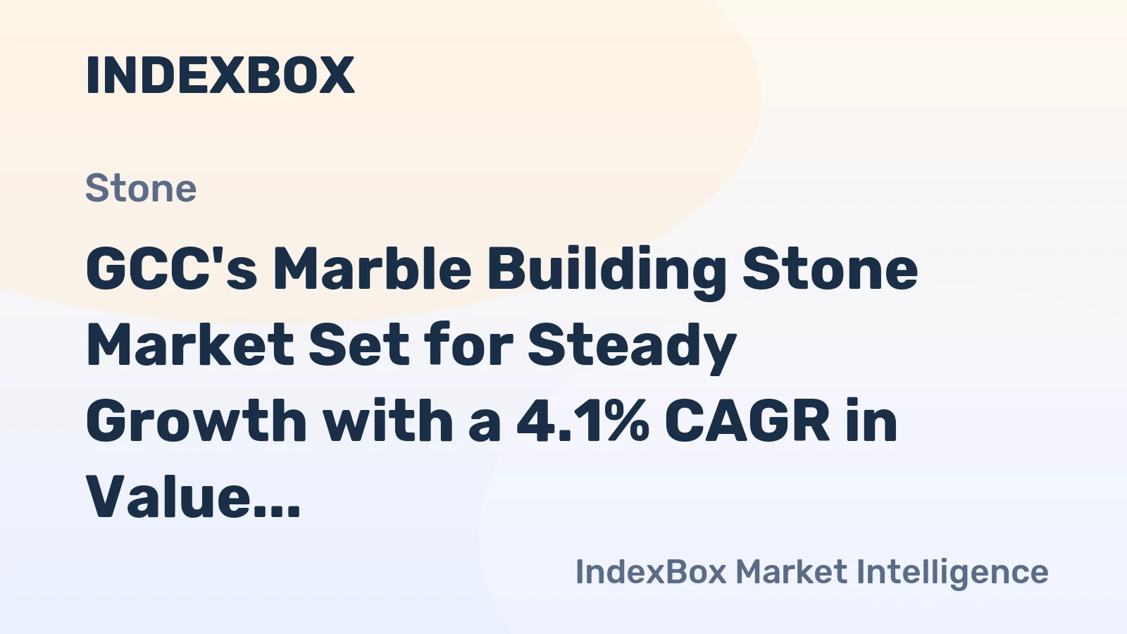 GCC's Marble Building Stone Market Set for Steady Growth with a 4.1% CAGR in Value Through 2035