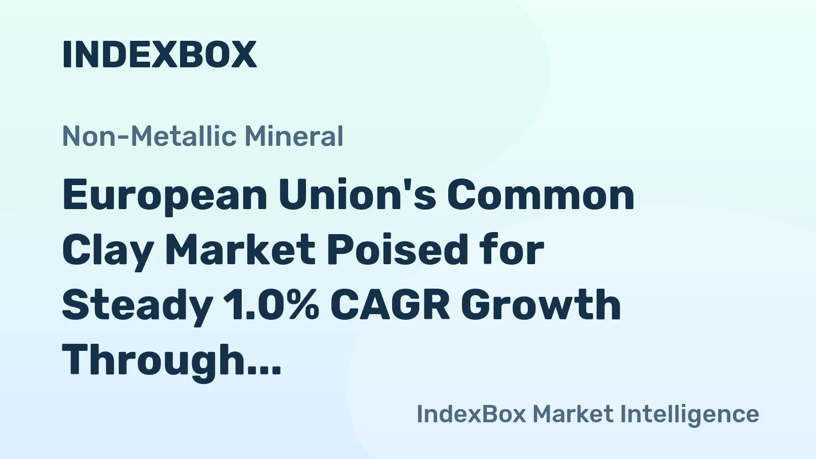 European Union's Common Clay Market Poised for Steady 1.0% CAGR Growth Through 2035