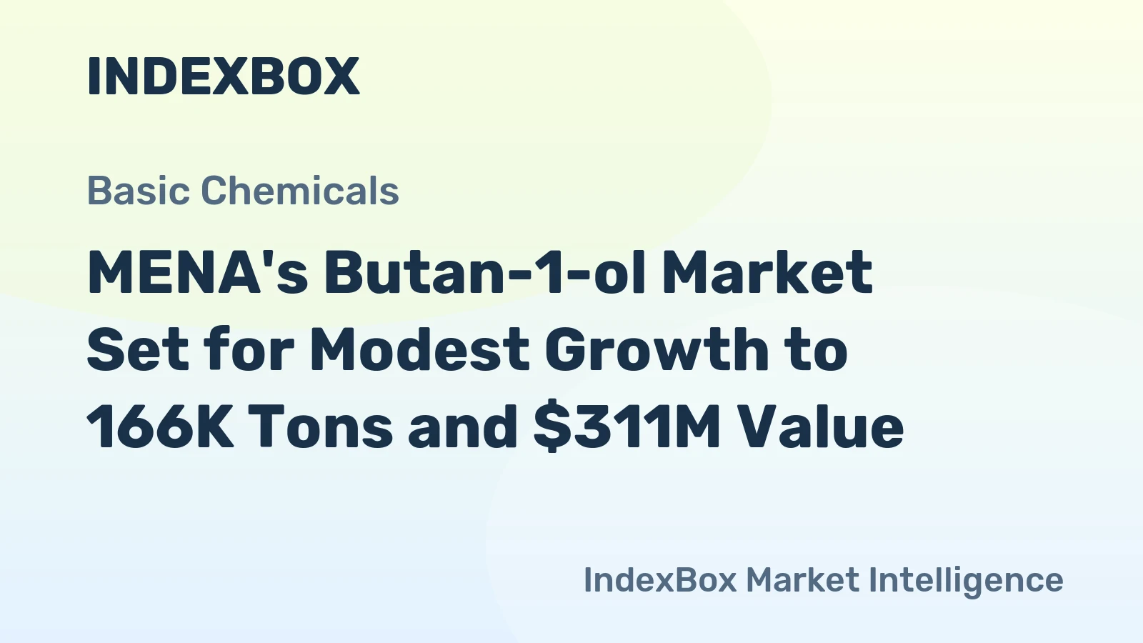 MENA's Butan-1-ol Market Set for Modest Growth to 166K Tons and $311M Value