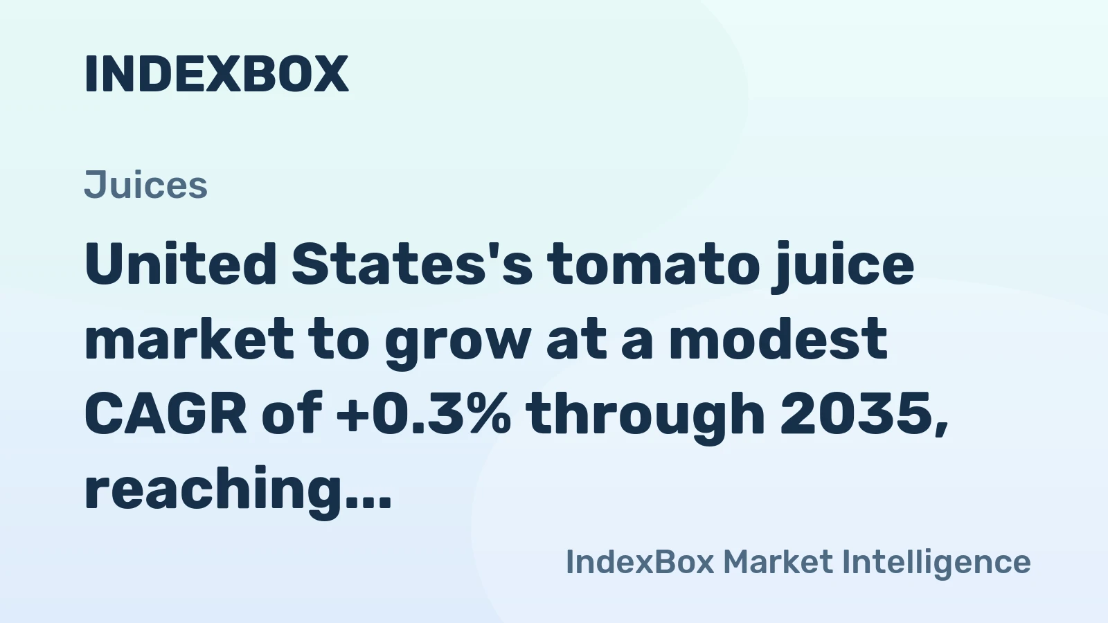 United States's tomato juice market to grow at a modest CAGR of +0.3% through 2035, reaching $36M, driven by sustained domestic demand.