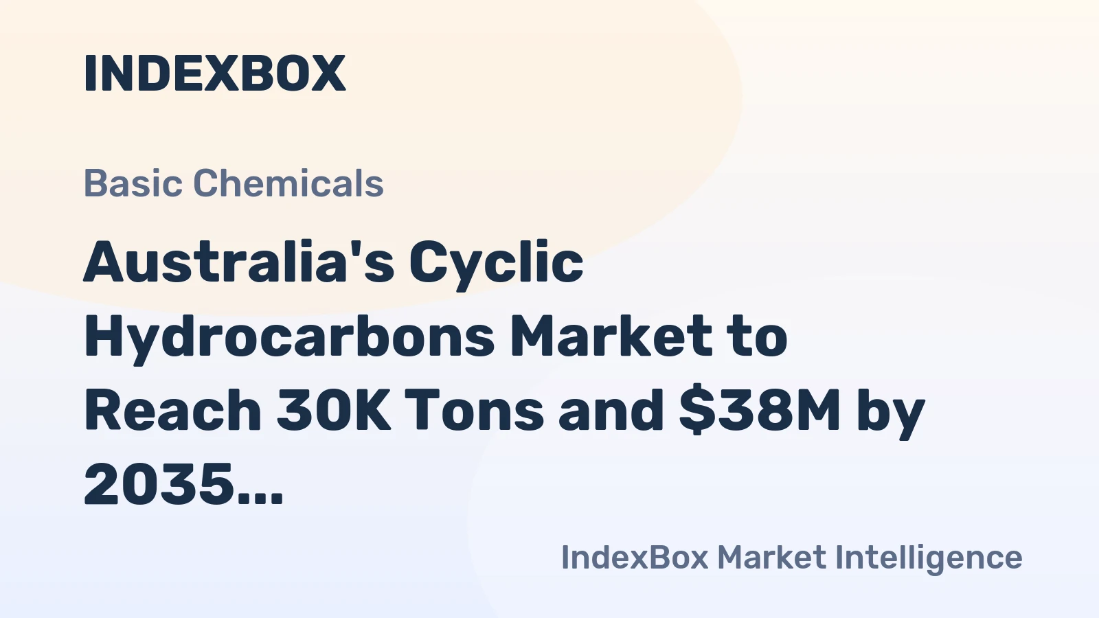 Australia's Cyclic Hydrocarbons Market to Reach 30K Tons and $38M by 2035