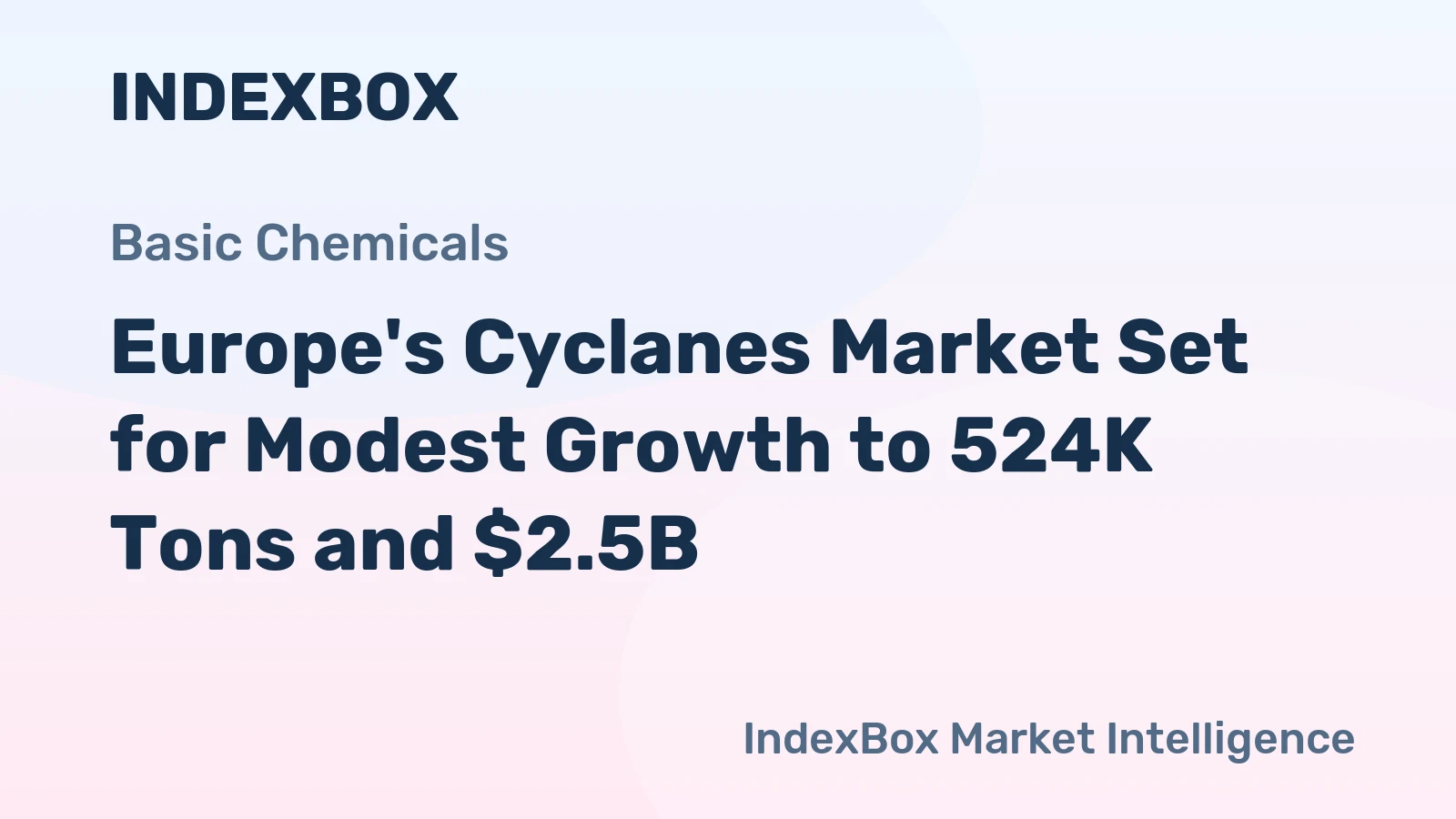 Europe's Cyclanes Market Set for Modest Growth to 524K Tons and $2.5B