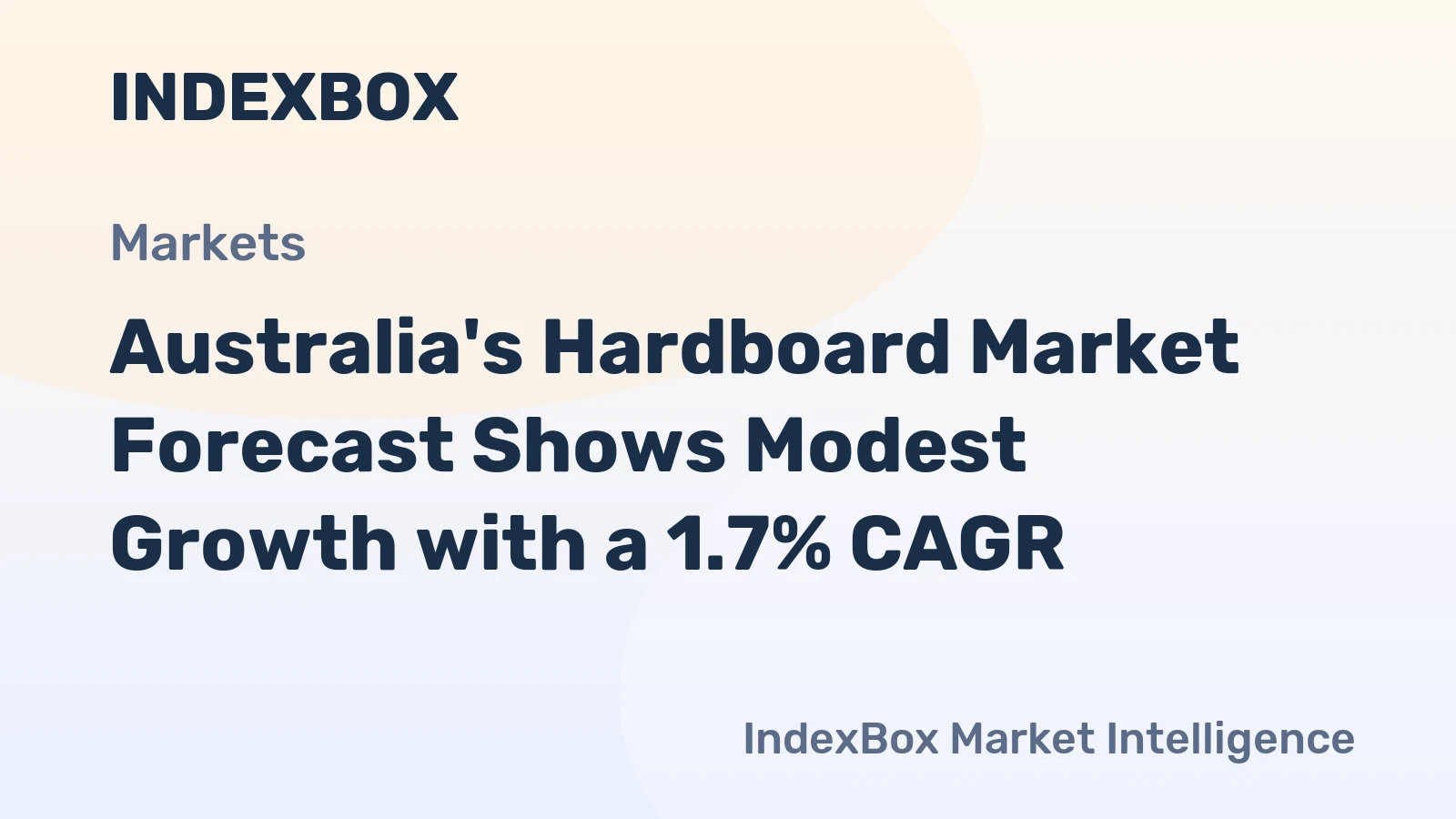 Australia's Hardboard Market Forecast Shows Modest Growth with a 1.7% CAGR