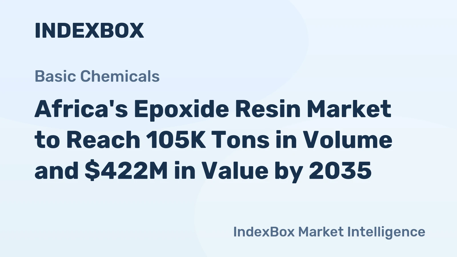 Africa's Epoxide Resin Market to Reach 105K Tons in Volume and $422M in Value by 2035