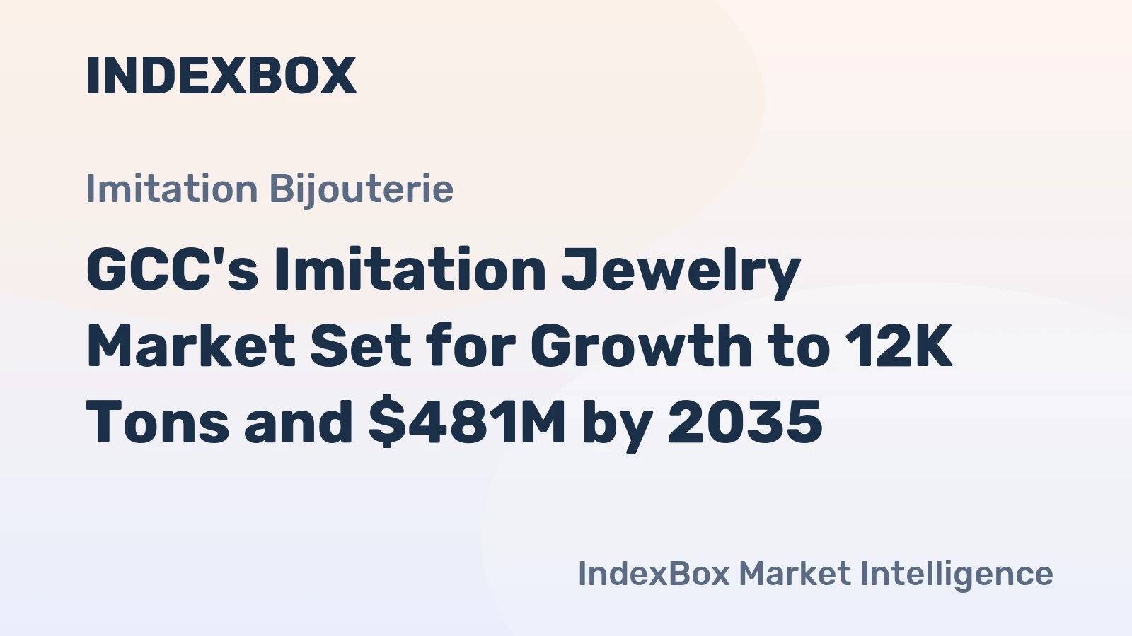 GCC's Imitation Jewelry Market Set for Growth to 12K Tons and $481M by 2035