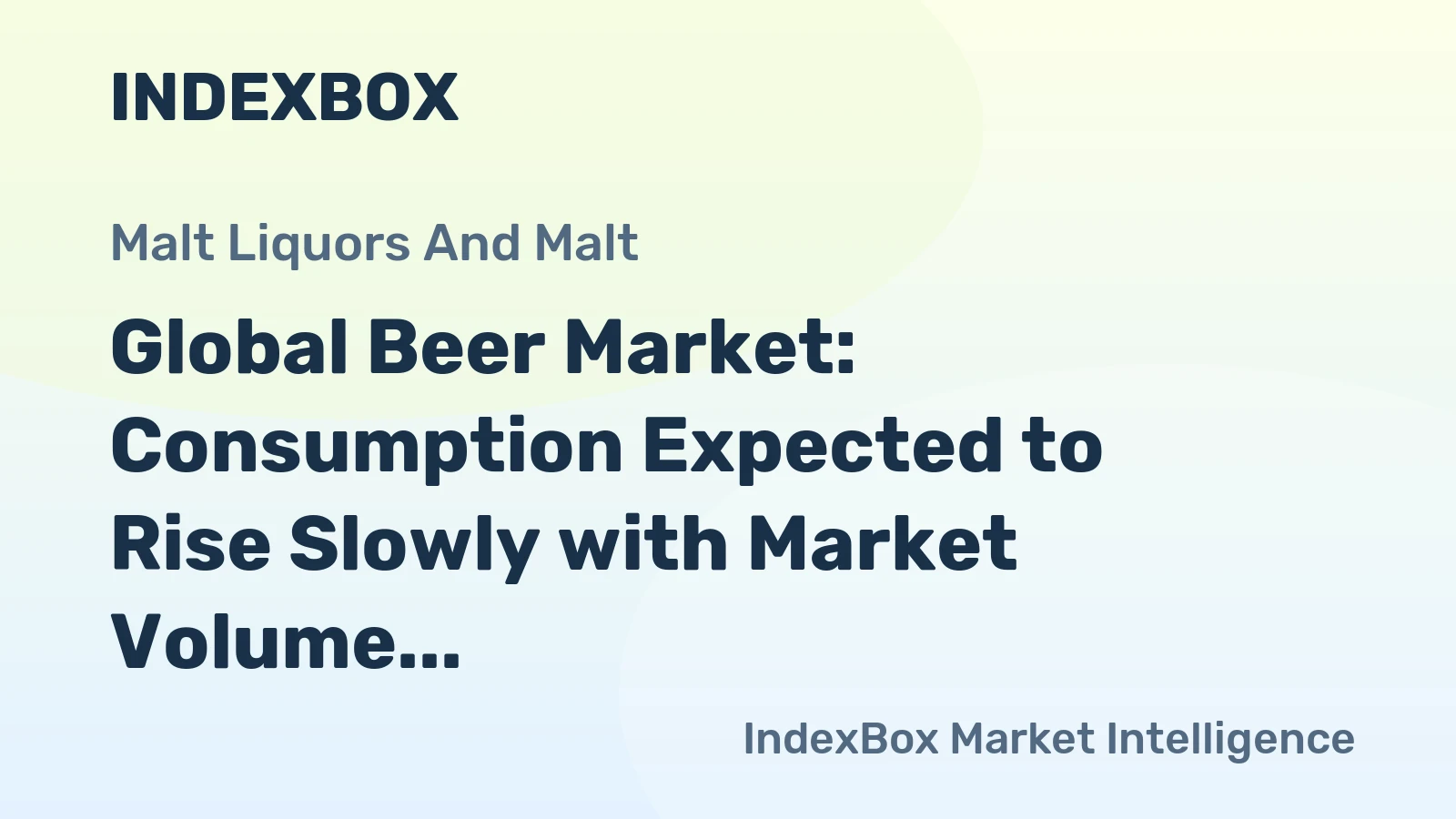 Global Beer Market: Consumption Expected to Rise Slowly with Market Volume Reaching 10,467B Litres and Value Hitting $6,932.1B by 2035
