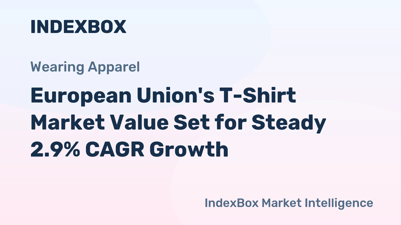 European Union's T-Shirt Market Value Set for Steady 2.9% CAGR Growth