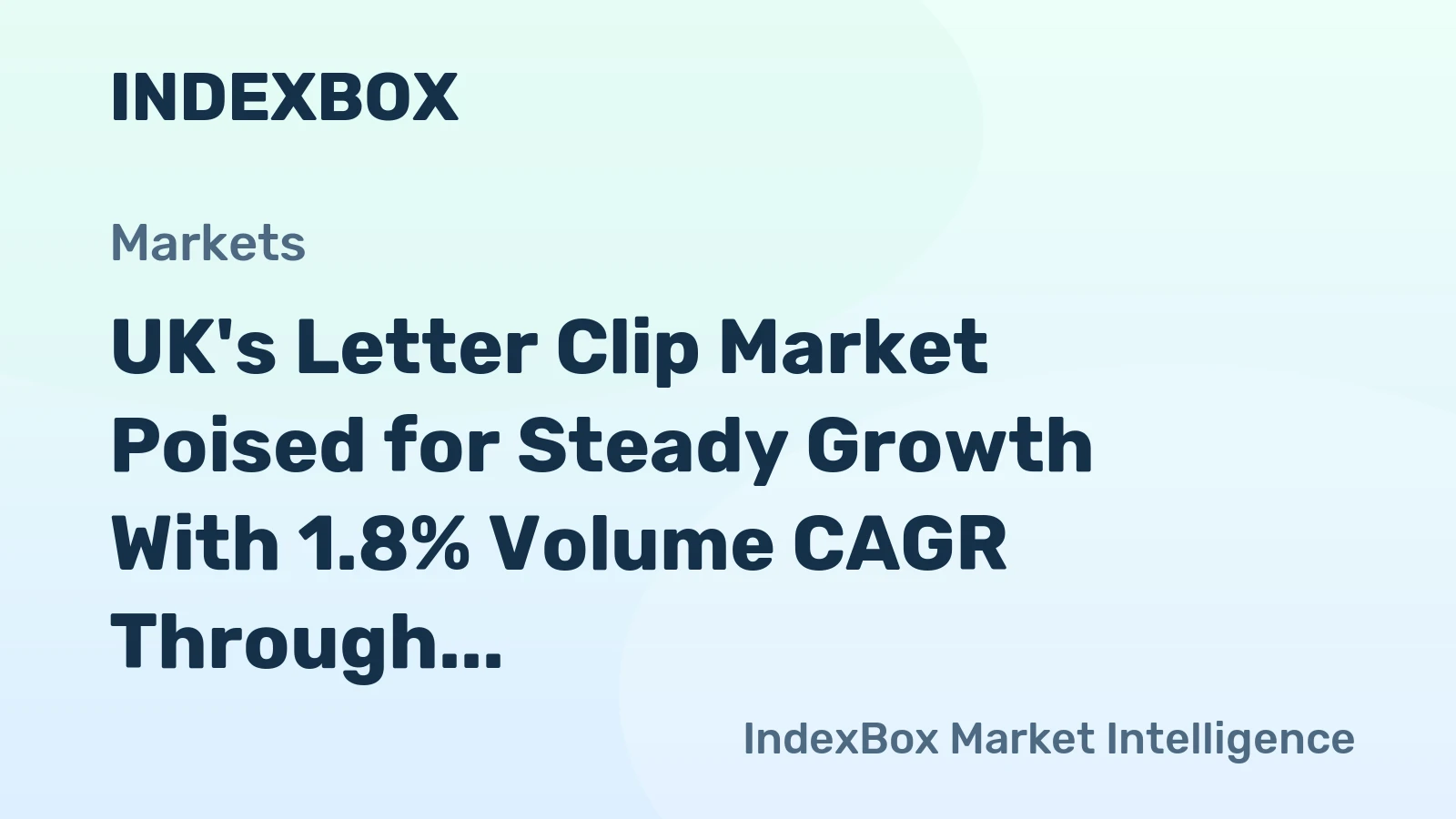 UK's Letter Clip Market Poised for Steady Growth With 1.8% Volume CAGR Through 2035