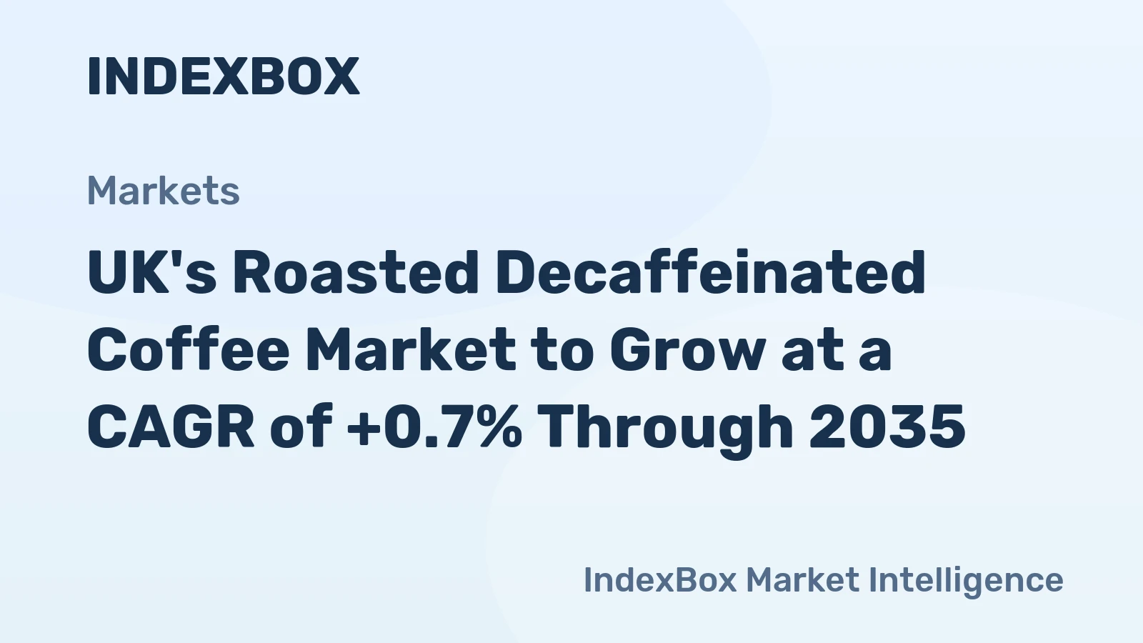 UK's Roasted Decaffeinated Coffee Market to Grow at a CAGR of +0.7% Through 2035