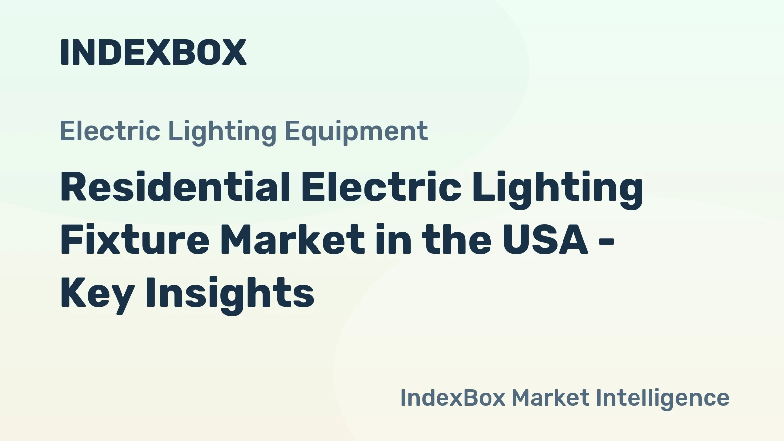 Residential Electric Lighting Fixture Market in the USA - Key Insights