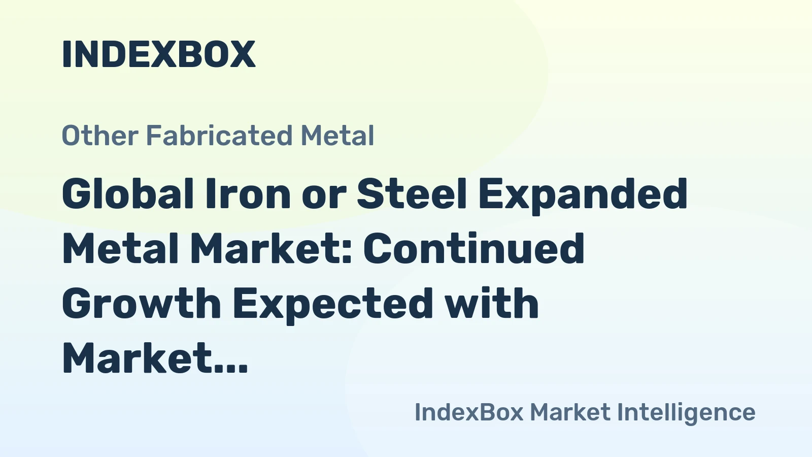 Global Iron or Steel Expanded Metal Market: Continued Growth Expected with Market Volume Reaching 1.3M Tons and Market Value Reaching $3.6B by 2035