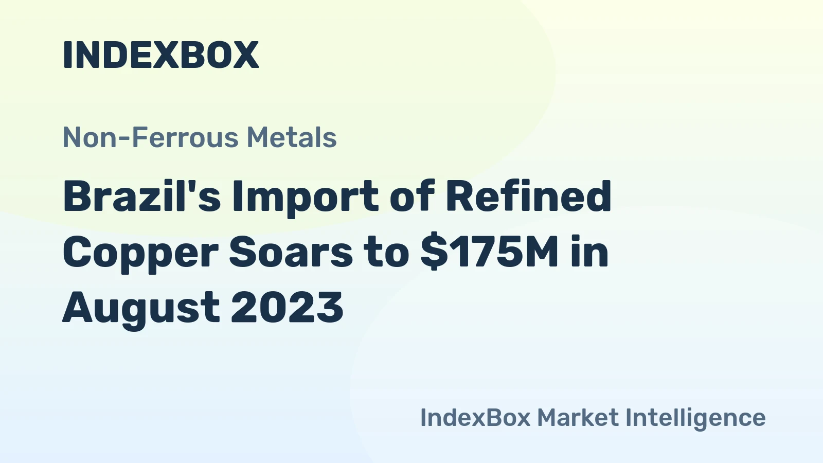 Brazil's Import of Refined Copper Soars to $175M in August 2023