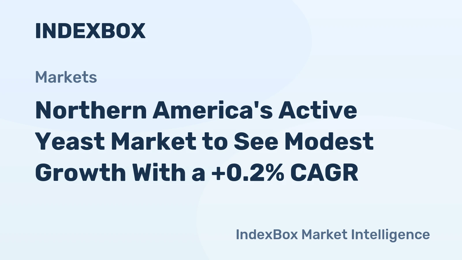 Northern America's Active Yeast Market to See Modest Growth With a +0.2% CAGR