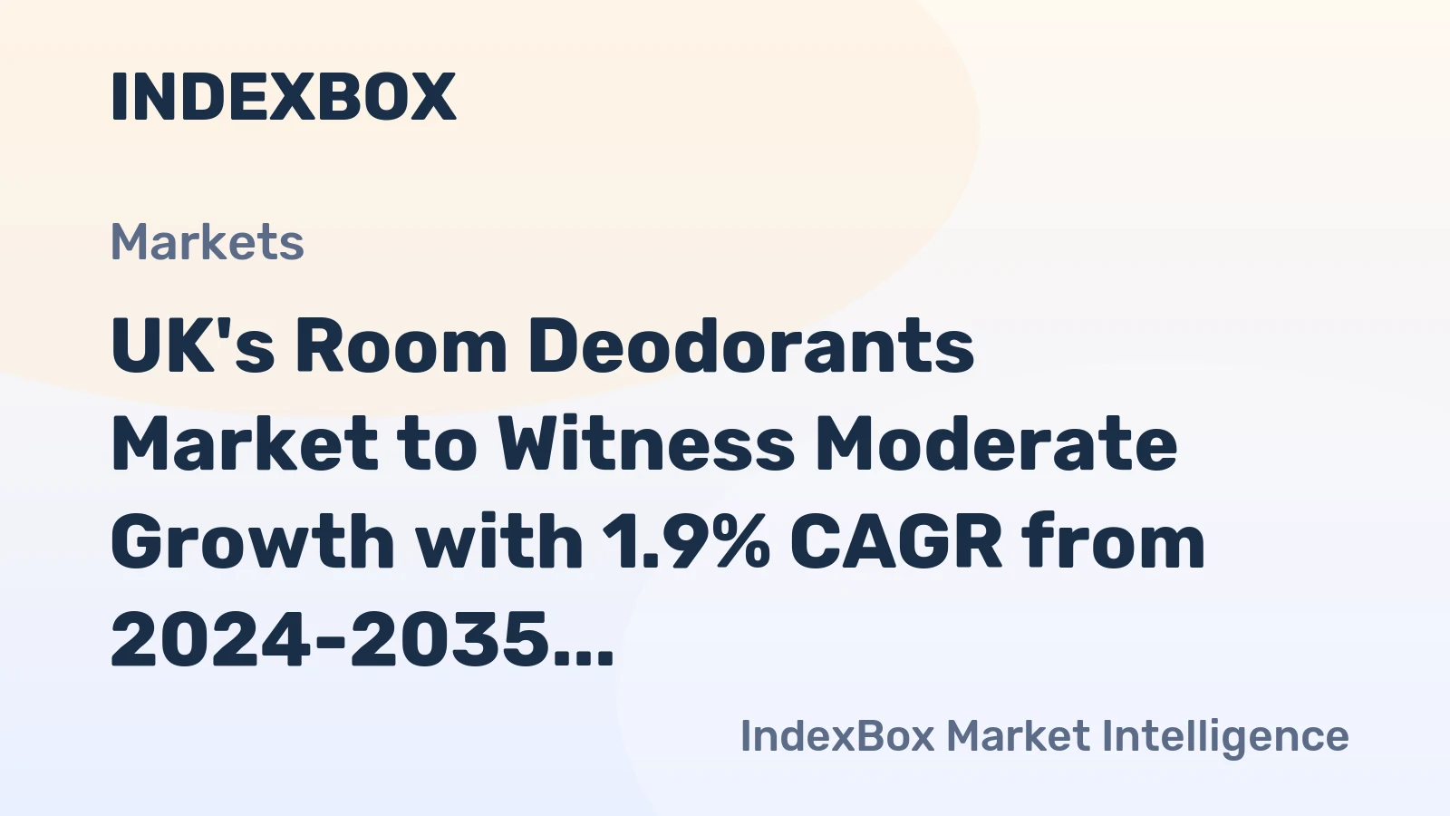 UK's Room Deodorants Market to Witness Moderate Growth with 1.9% CAGR from 2024-2035