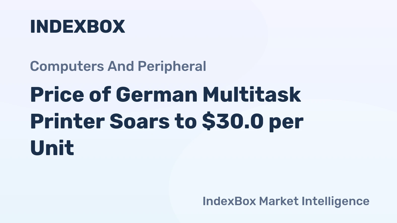 Price of German Multitask Printer Soars to $30.0 per Unit