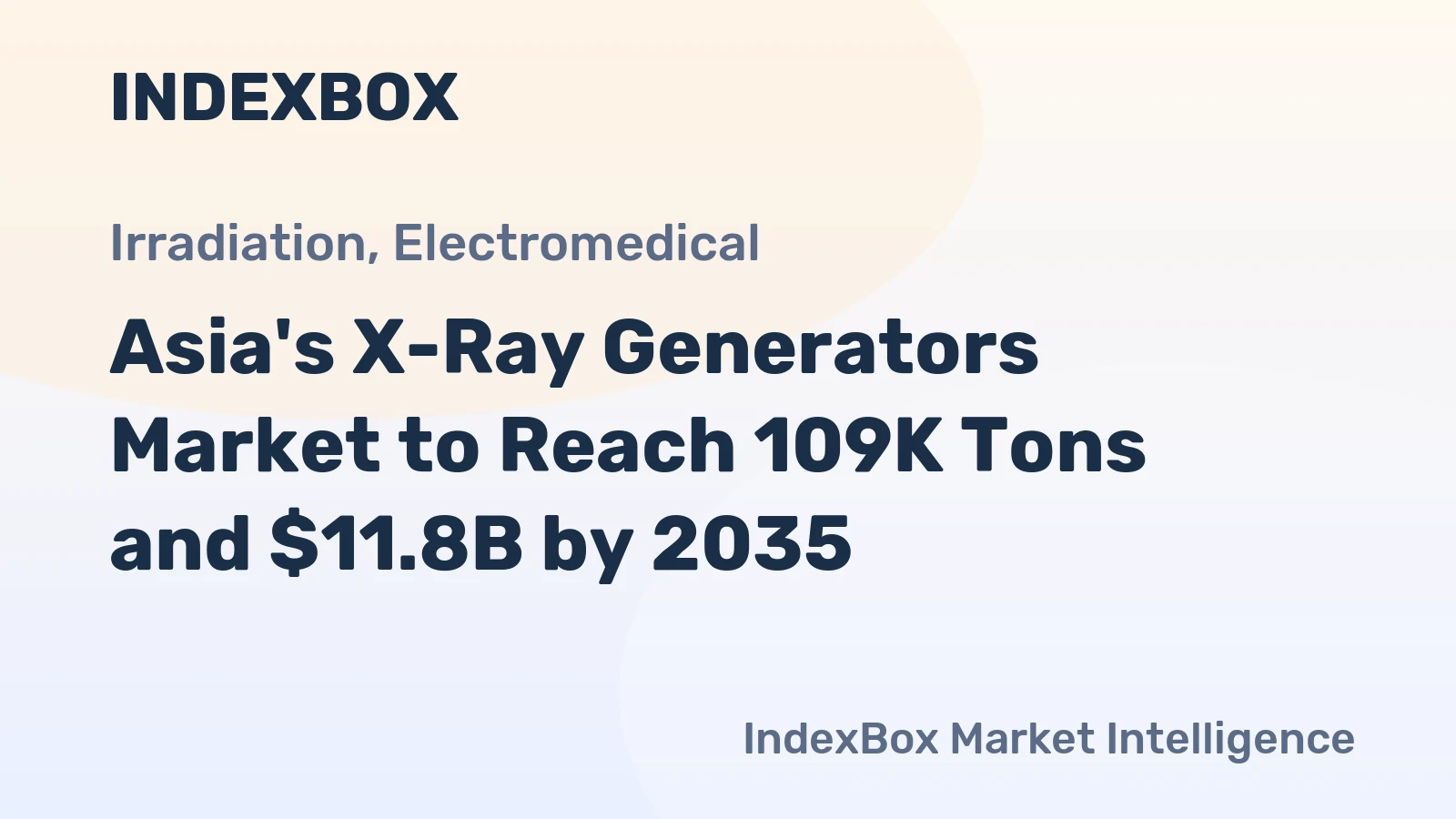 Asia's X-Ray Generators Market to Reach 109K Tons and $11.8B by 2035