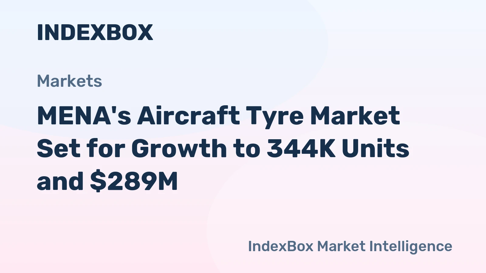 MENA's Aircraft Tyre Market Set for Growth to 344K Units and $289M