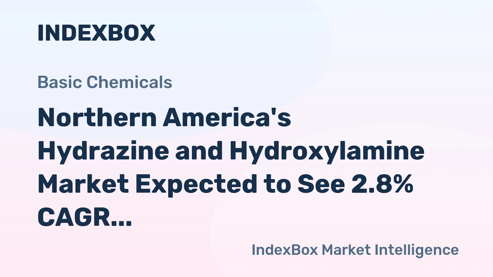 Northern America's Hydrazine and Hydroxylamine Market Expected to See 2.8% CAGR Growth over the Next Decade