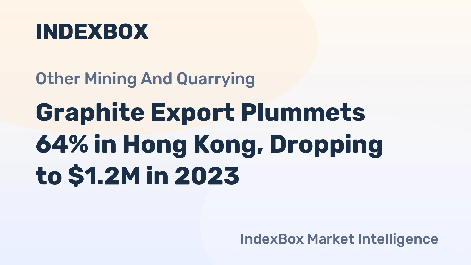 Graphite Export Plummets 64% in Hong Kong, Dropping to $1.2M in 2023