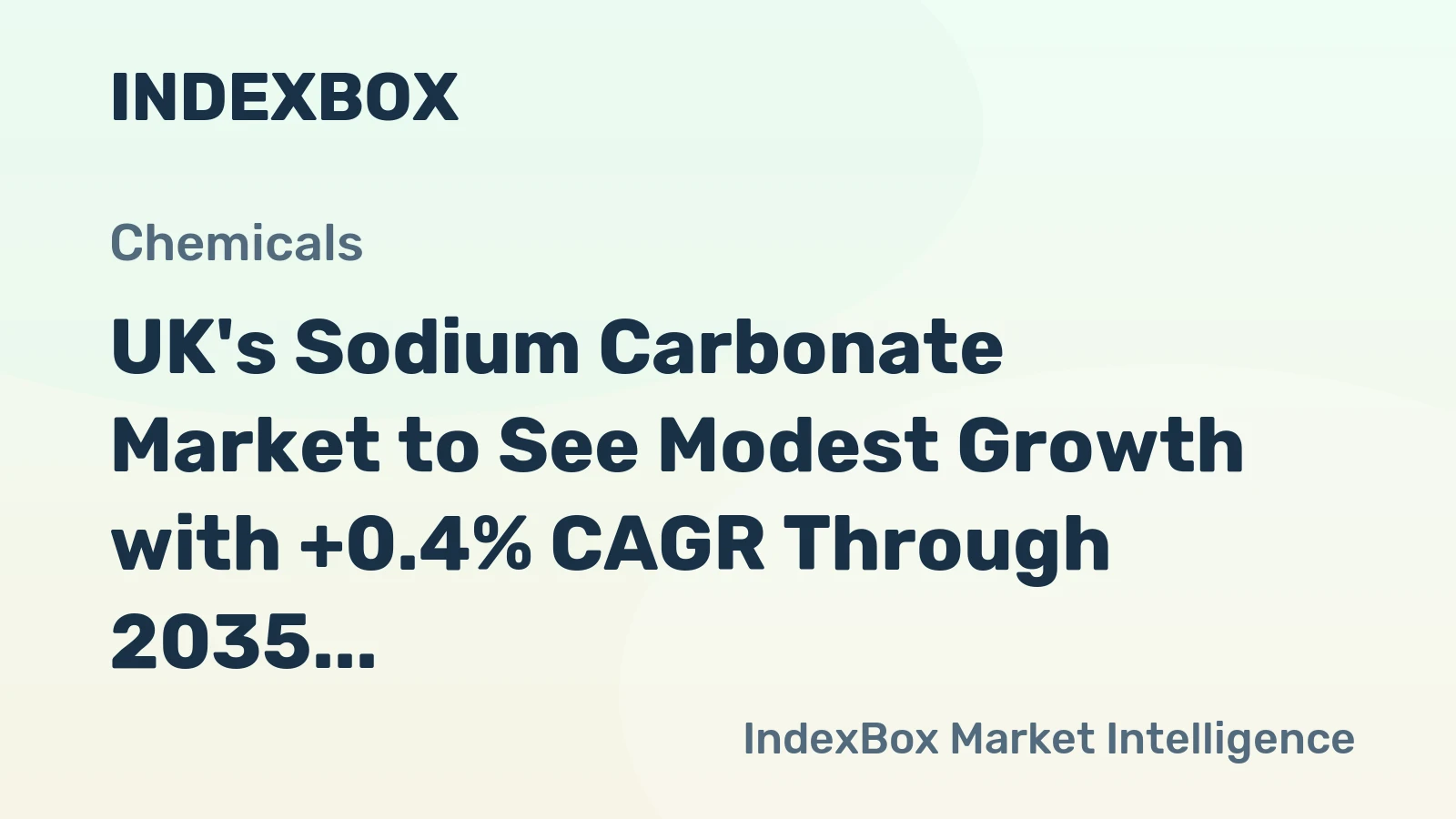 UK's Sodium Carbonate Market to See Modest Growth with +0.4% CAGR Through 2035
