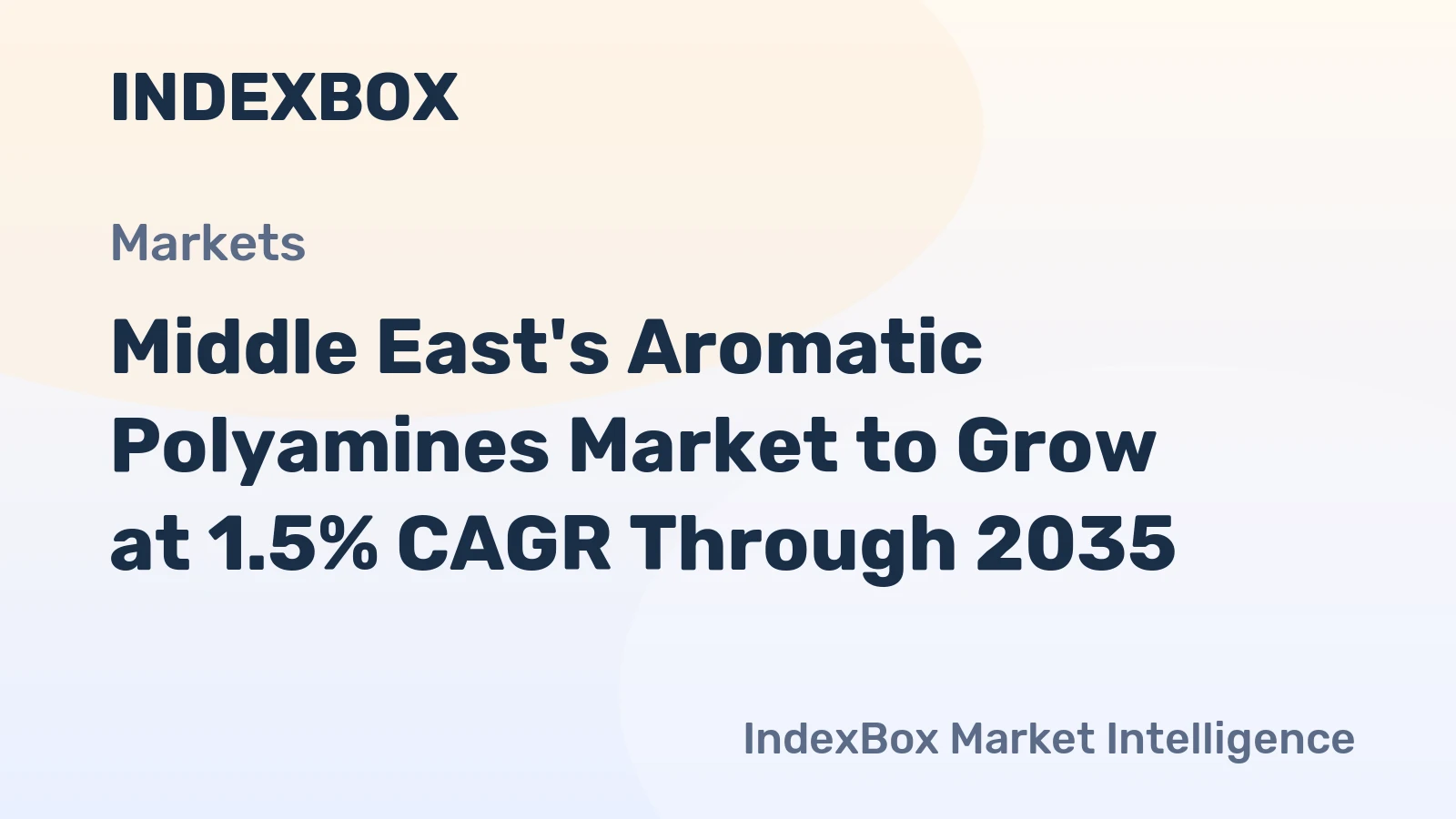 Middle East's Aromatic Polyamines Market to Grow at 1.5% CAGR Through 2035