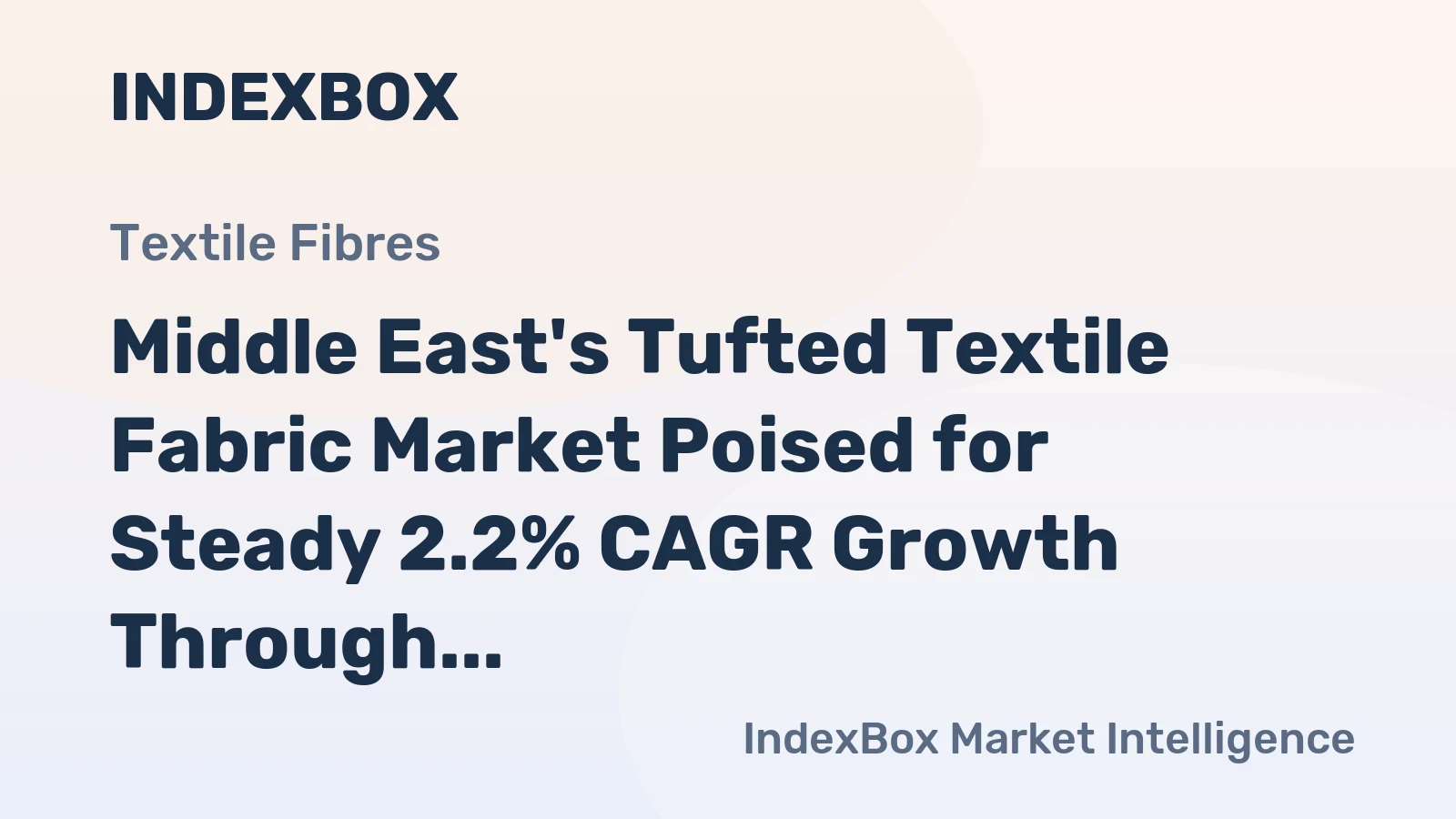 Middle East's Tufted Textile Fabric Market Poised for Steady 2.2% CAGR Growth Through 2035