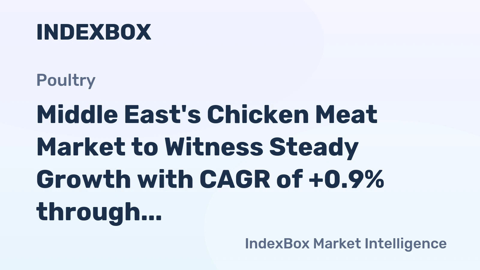 Middle East's Chicken Meat Market to Witness Steady Growth with CAGR of +0.9% through 2035