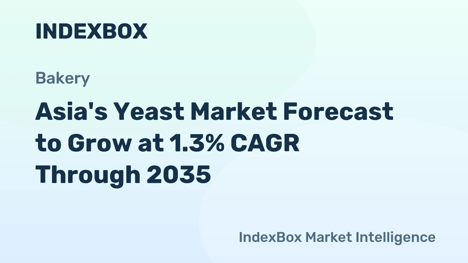 Asia's Yeast Market Forecast to Grow at 1.3% CAGR Through 2035