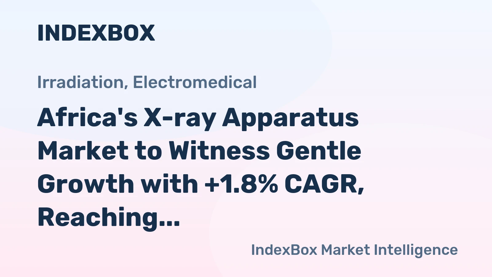 Africa's X-ray Apparatus Market to Witness Gentle Growth with +1.8% CAGR, Reaching $948M by 2035