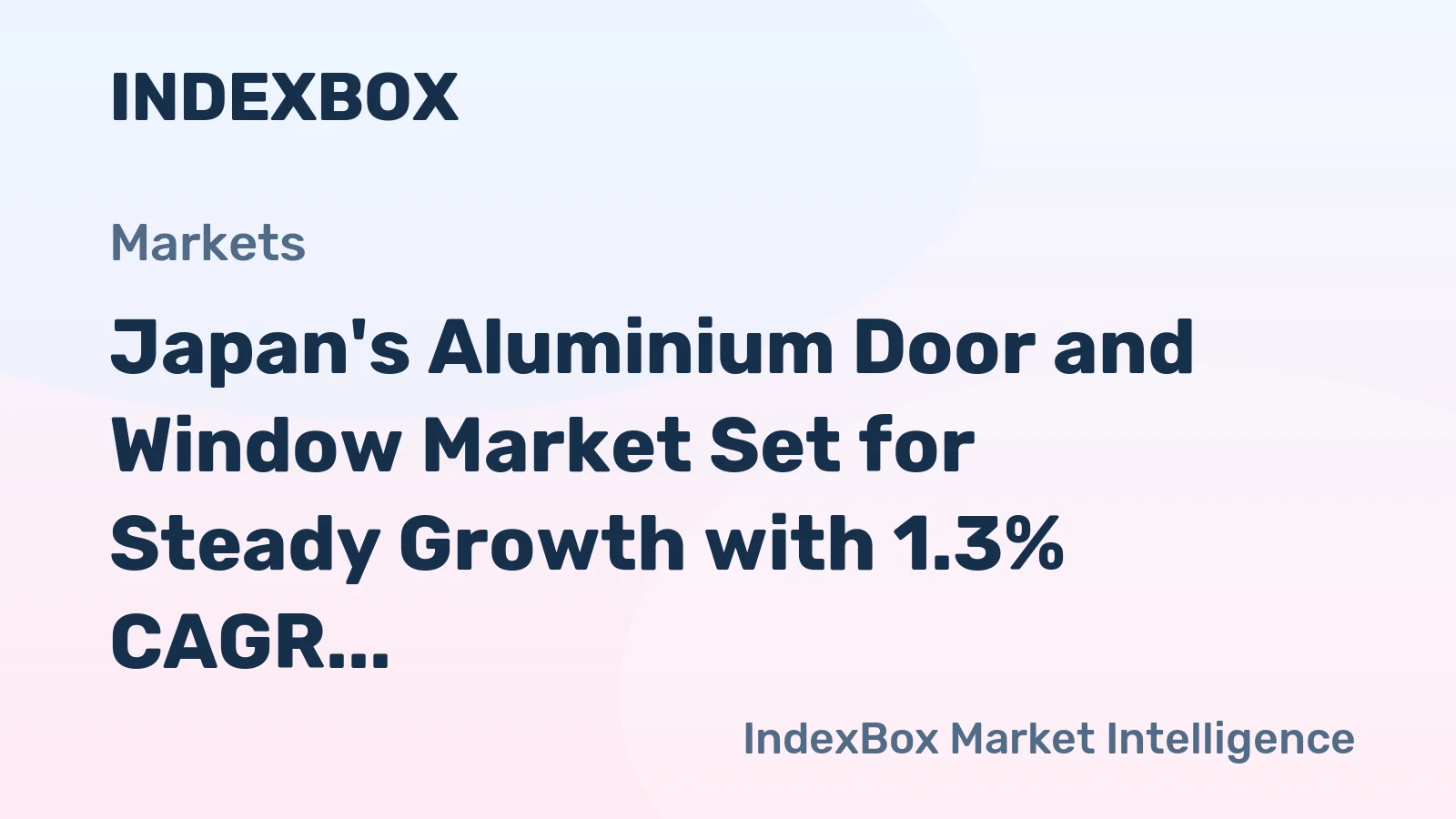 Japan's Aluminium Door and Window Market Set for Steady Growth with 1.3% CAGR Through 2035