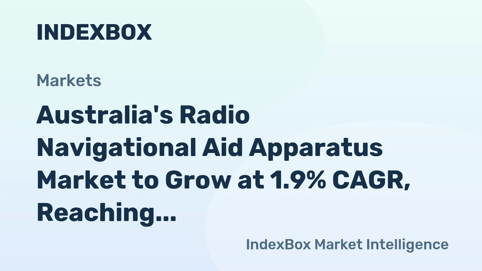 Australia's Radio Navigational Aid Apparatus Market to Grow at 1.9% CAGR, Reaching 734K Units by 2035